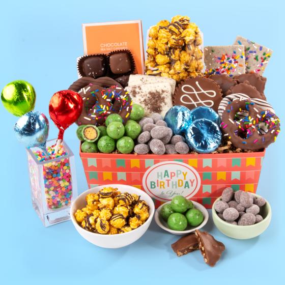 Birthday Chocolate Bliss Basket - AA9001B | A Gift Inside