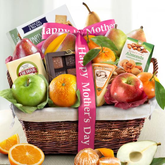 Mothers Day Deluxe Fruit Basket Aa4101m A T Inside
