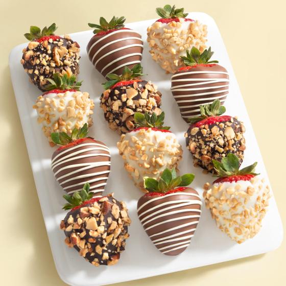 Nuts About Dipped Strawberries - 12 Berries - ACD2004 | A Gift Inside