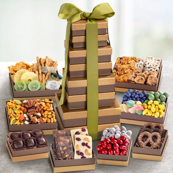 Enjoy and Share Snacking Deluxe Tower - ATC0450 | A Gift Inside