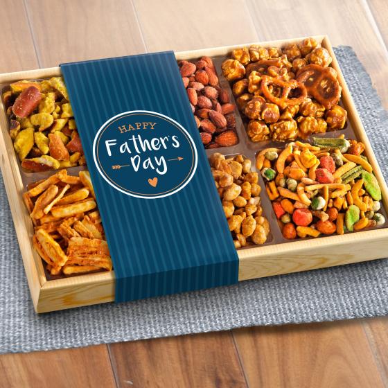 Father's Day Crunch 'n Munch Snack & Nut Variety Tray Gift Box ...