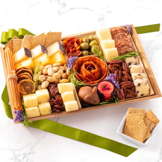 Nibble Charcuterie Deluxe Meat and Cheese Board - CH2000 | A Gift Inside