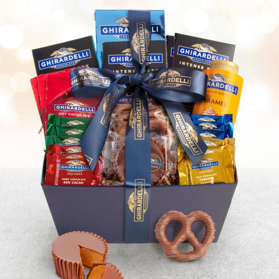 Ghirardelli Grand Dessert Gift Basket - GHA2001 | A Gift Inside